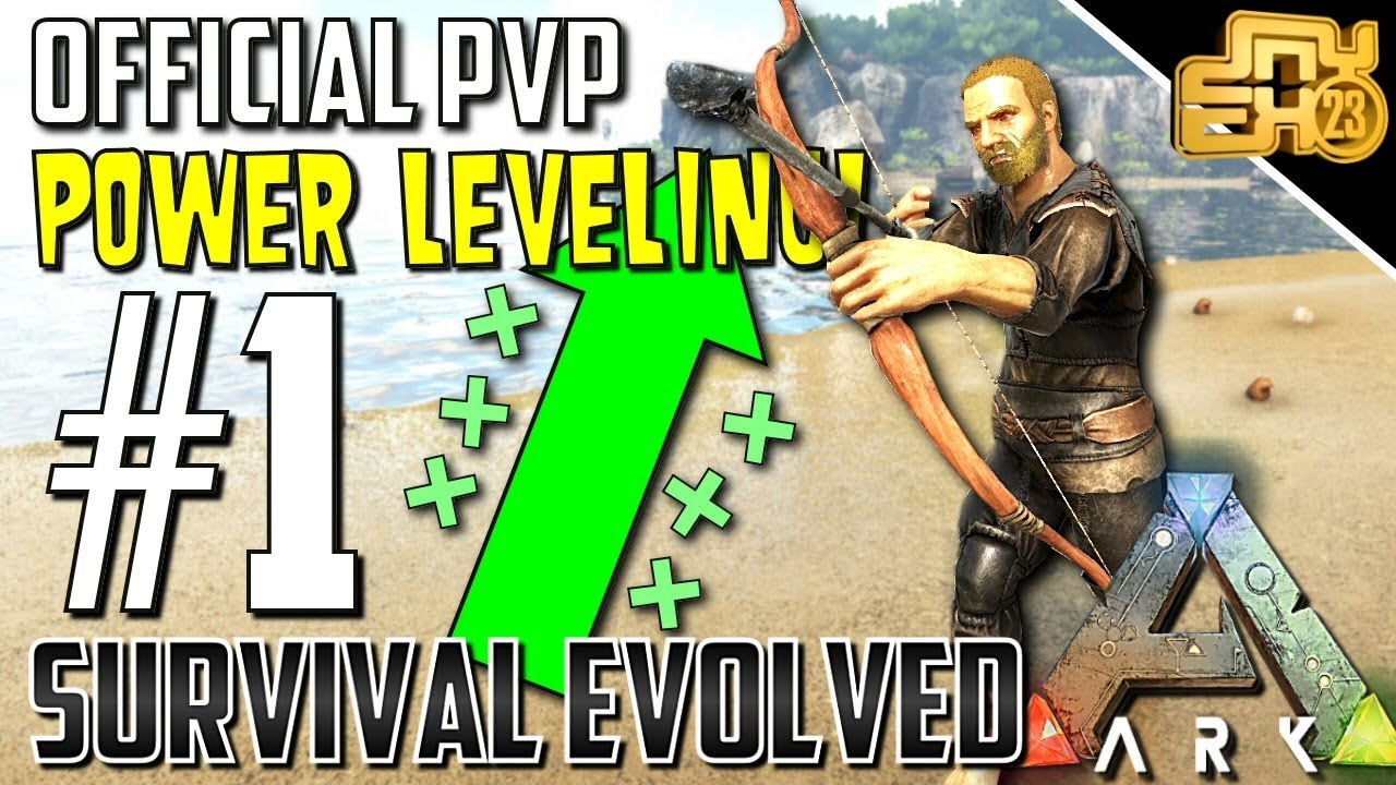ARK OFFICIAL PVP - S2 EP1 - POWER LEVELING AND EARLY PVP!! - YouTube