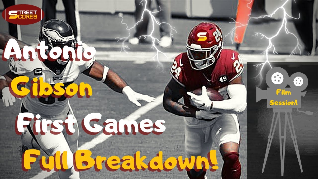 🎥 RB Antonio Gibson First 2 Games Film Session! Most Elusive Running ...