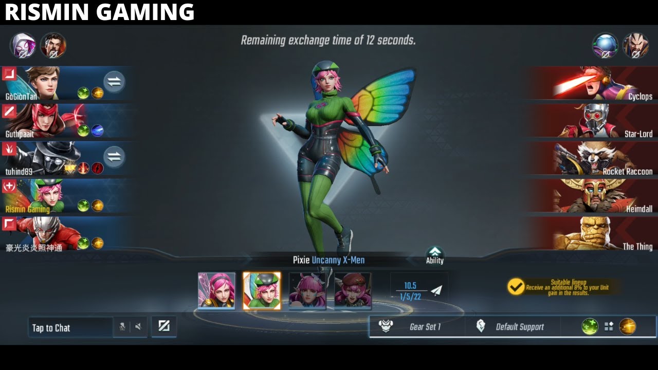 [X-MEN] Pixie Full Support+Defense Build Rank Gameplay - Marvel Super War - YouTube