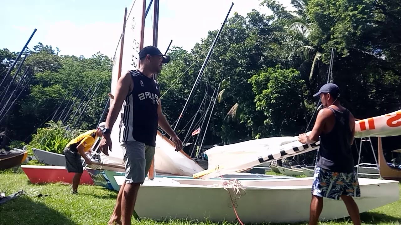 Oz Goose boat rigging - YouTube