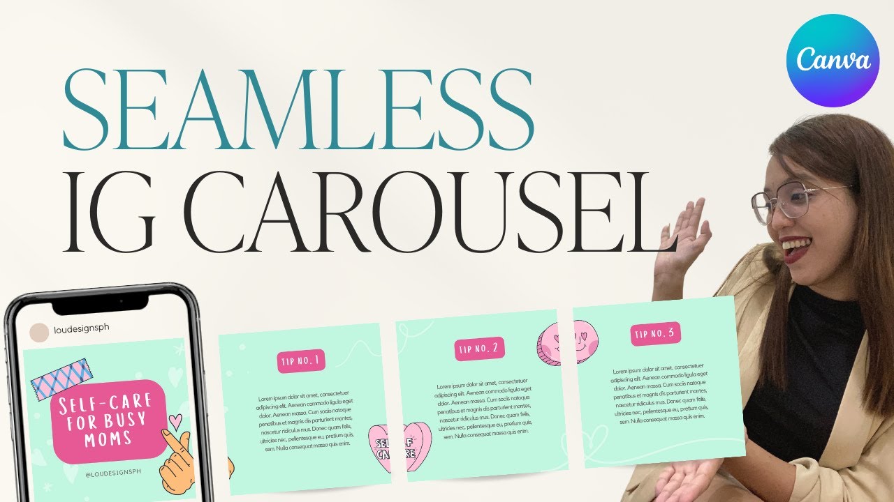 How to Make an Instagram Seamless Carousel Post in Canva | Step by Step ...