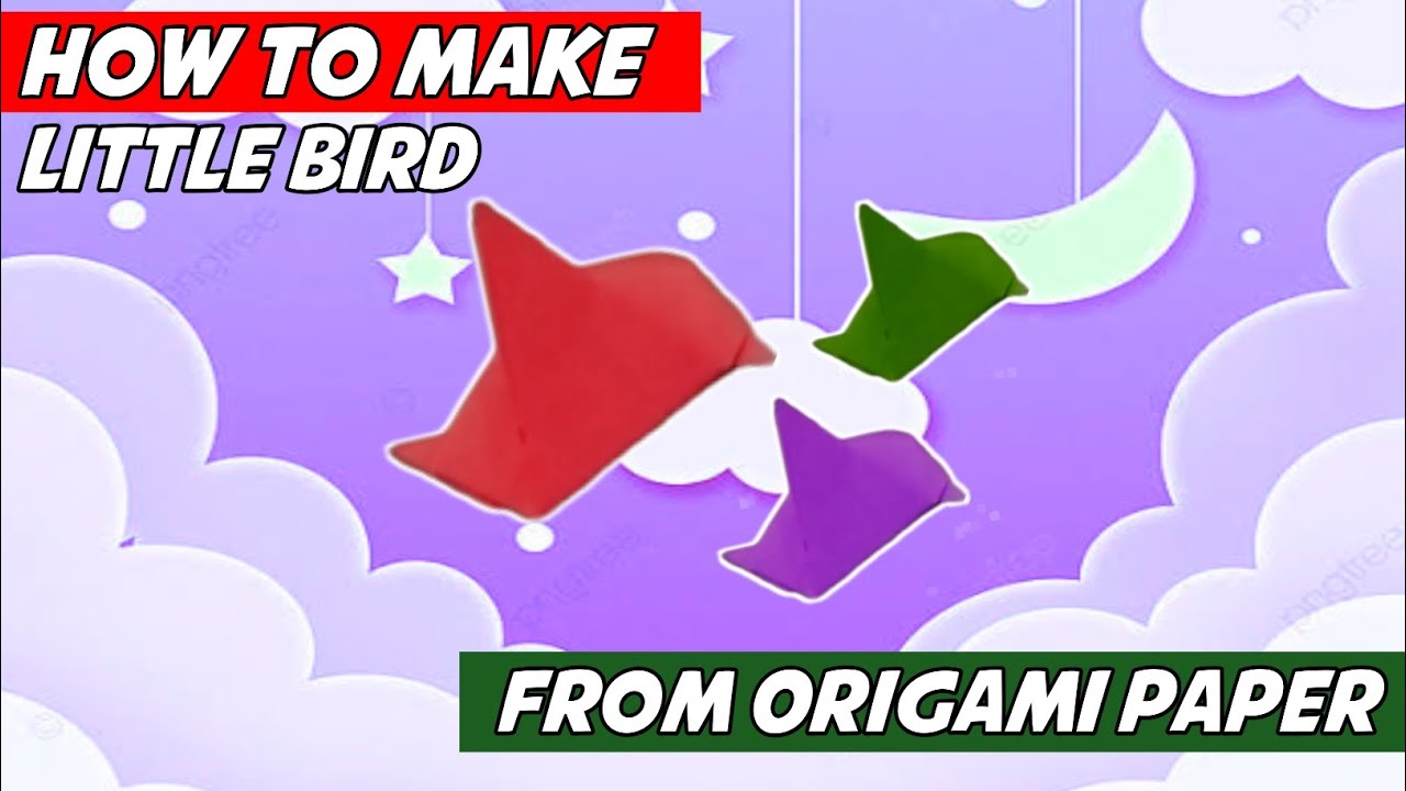 BROWN THRASHER || How To Make Little Bird From Origami Paper_-_burung ...