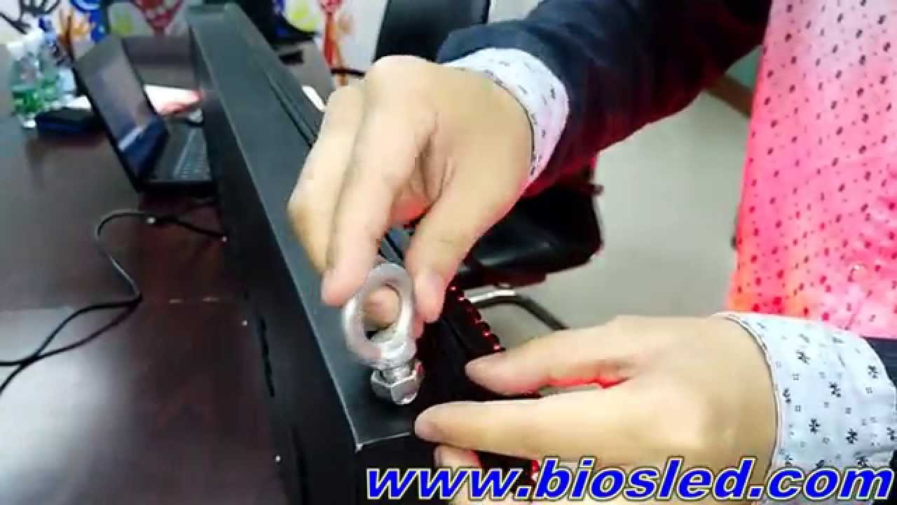 Biosled p10 Red Mini LED display screen - YouTube