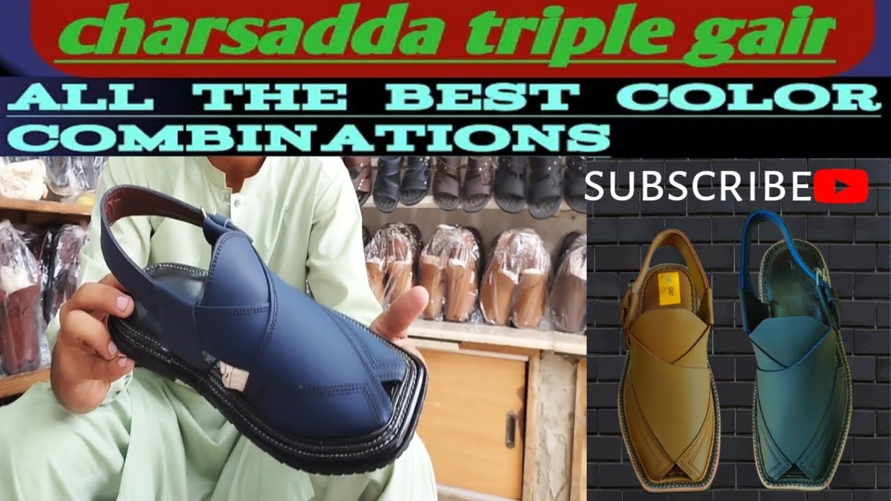 Peshawari | Charsadda chappal | Hand Made Cow leather - YouTube