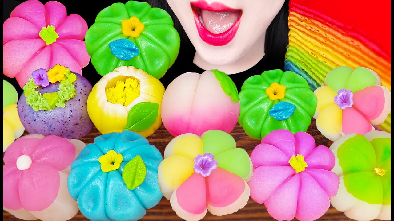 ASMR Sticky Mochi Wagashi 쫜득쫜득 모찌 화과자 먹방 Mukbang, Eating - YouTube