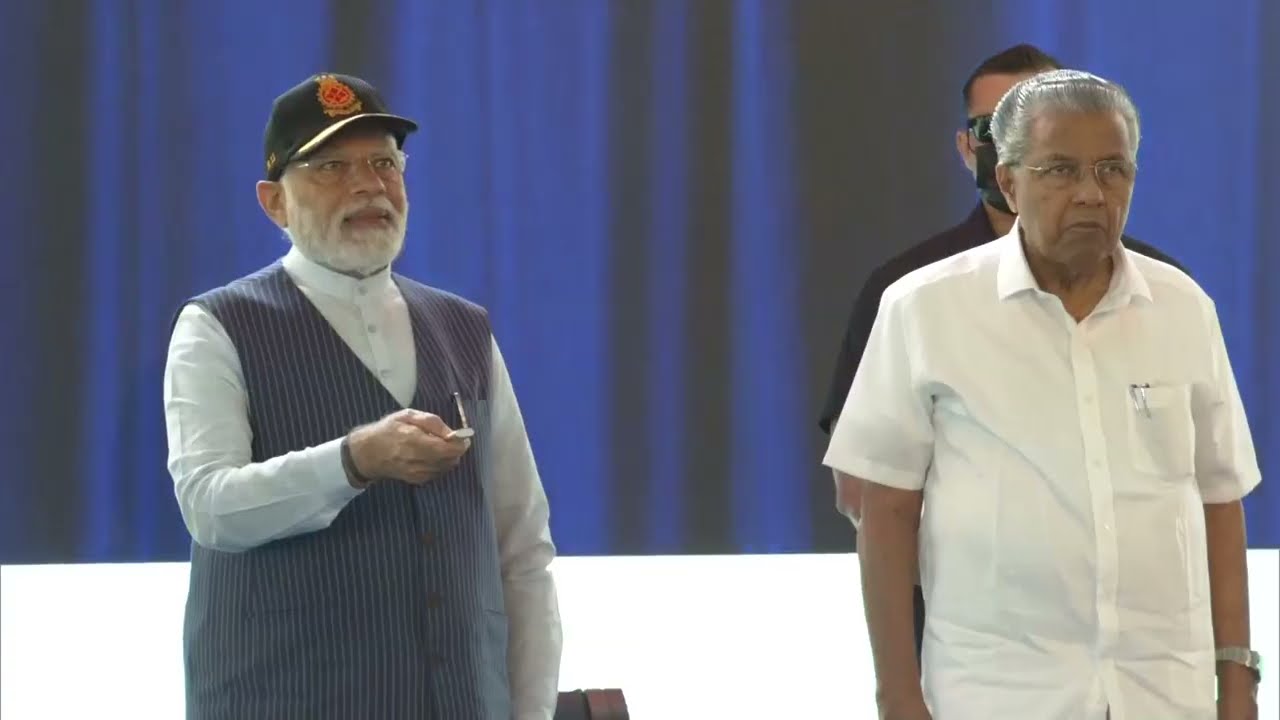 PM Modi unveils new ensign of the Indian Navy - YouTube