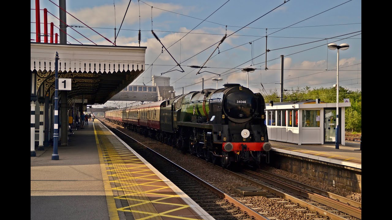 Southerner Up North - 34046 on The White Rose II with 4464 & 60009 - 14 ...