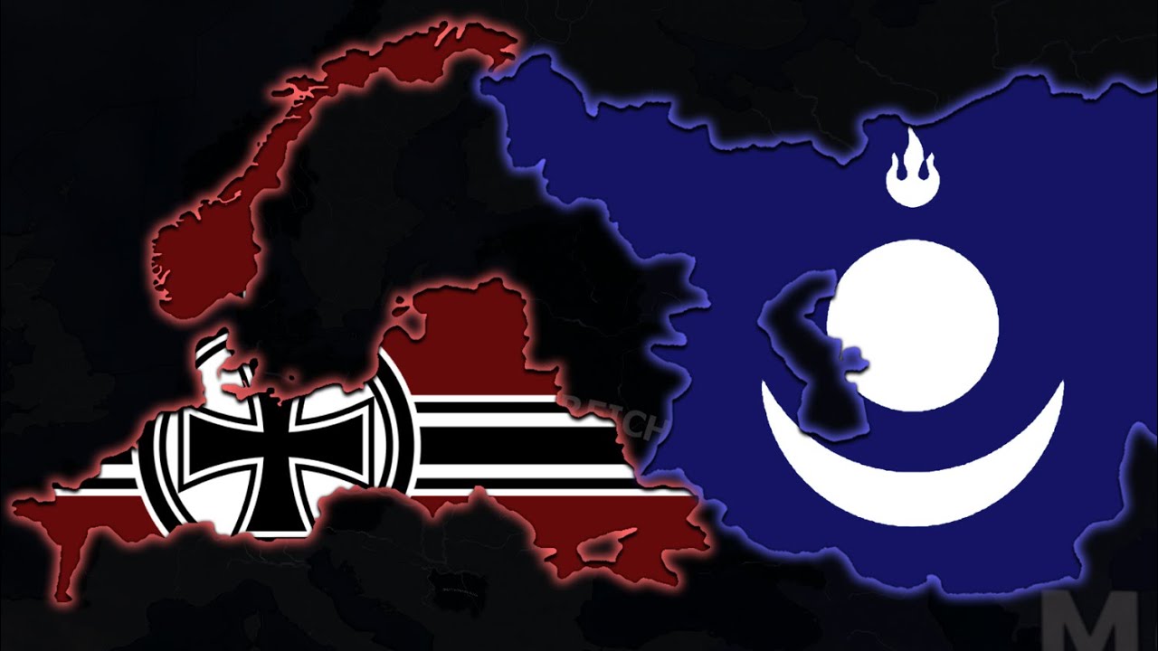 Greater German Reich Vs Mongol Empire - Hoi4 Timelapse - YouTube