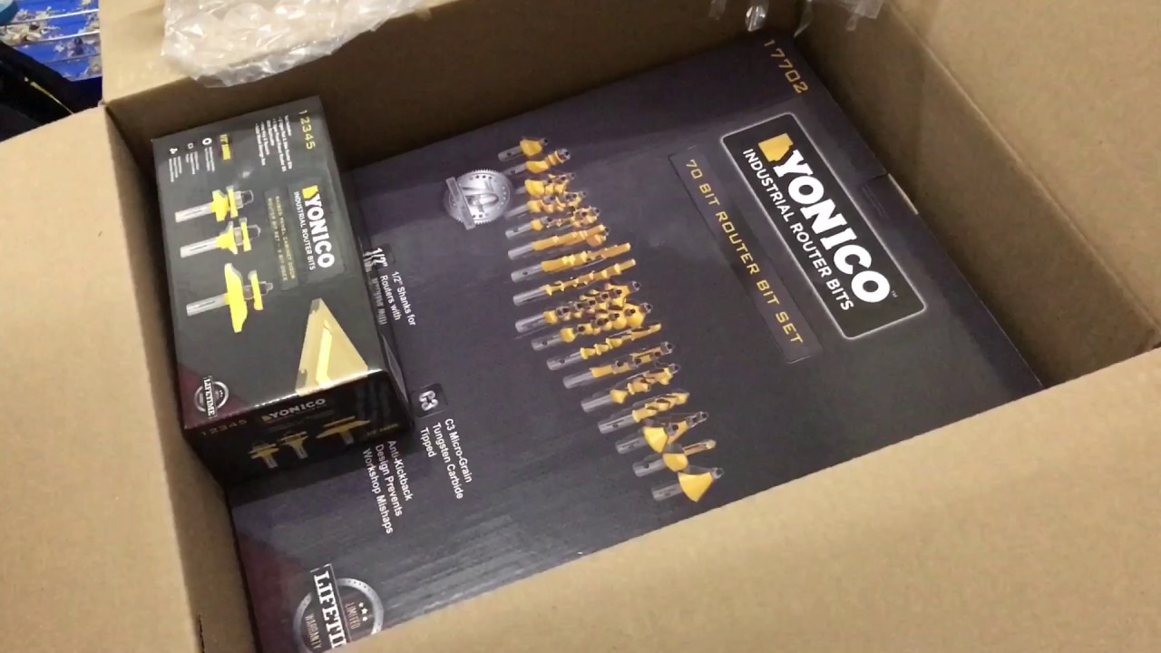 Yonico Professional Premium Router Bits 1/2 Shanks - YouTube