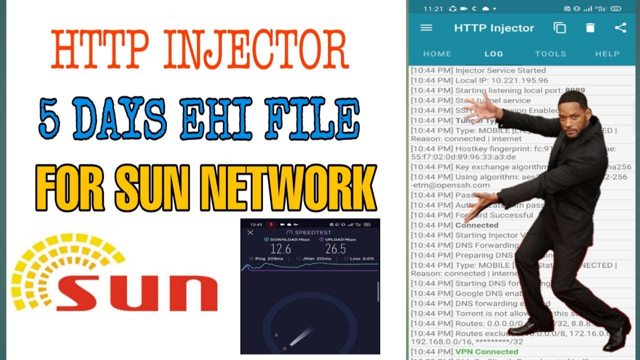 HTTP INJECTOR - 5 Days Ehi File For Sun Network - YouTube
