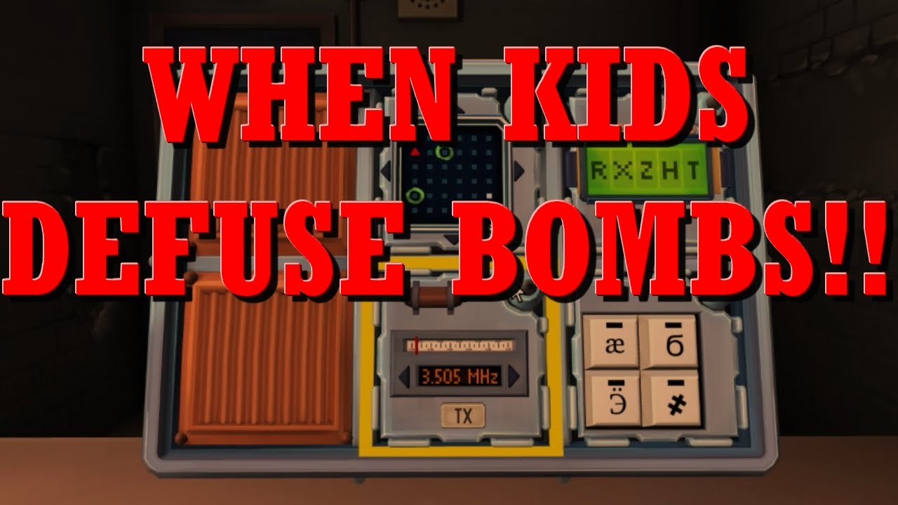 KIDS TRY TO DEFUSE BOMBS!... ktane #1 - YouTube