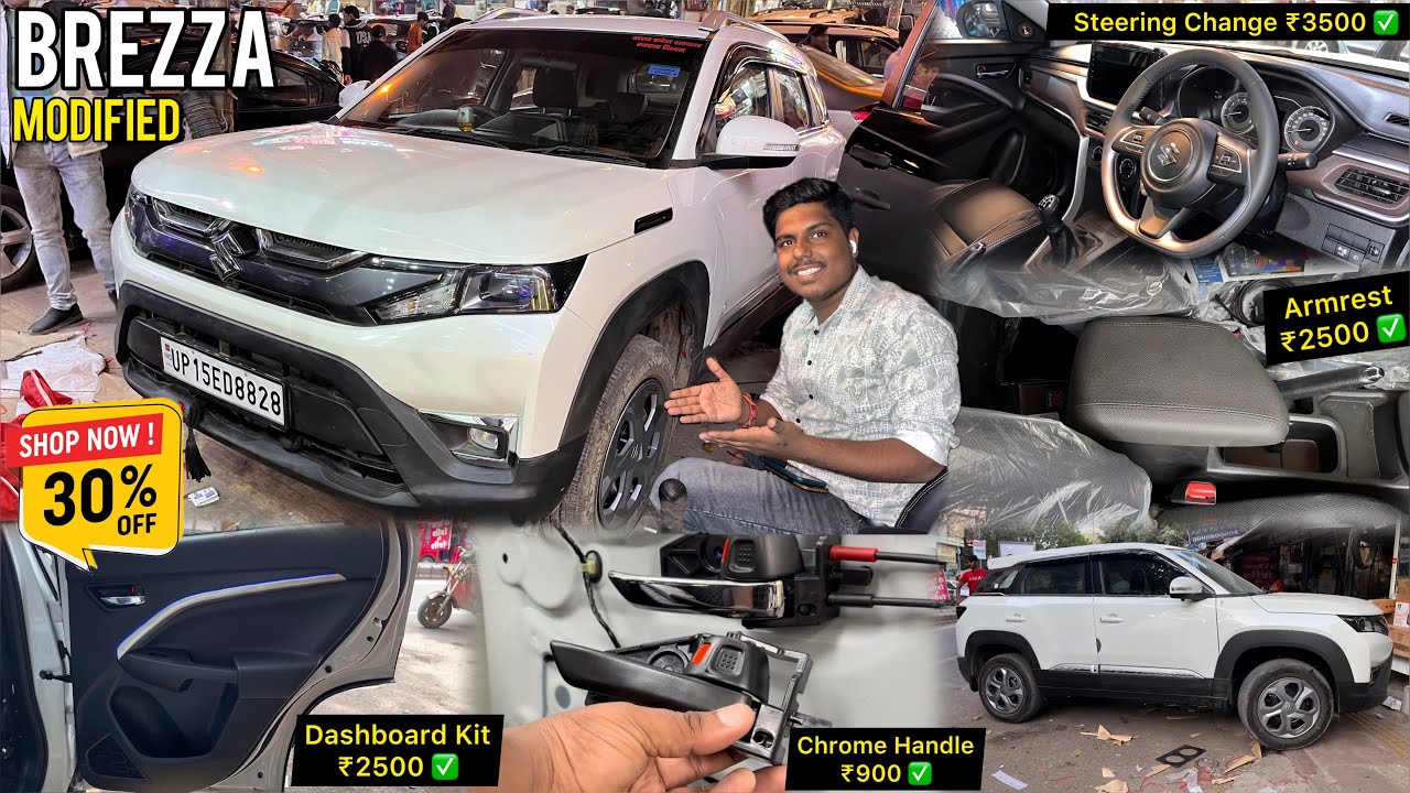 Brezza LXI Modified with Genuine Accessories 🔥 Brezza Base to Top ...