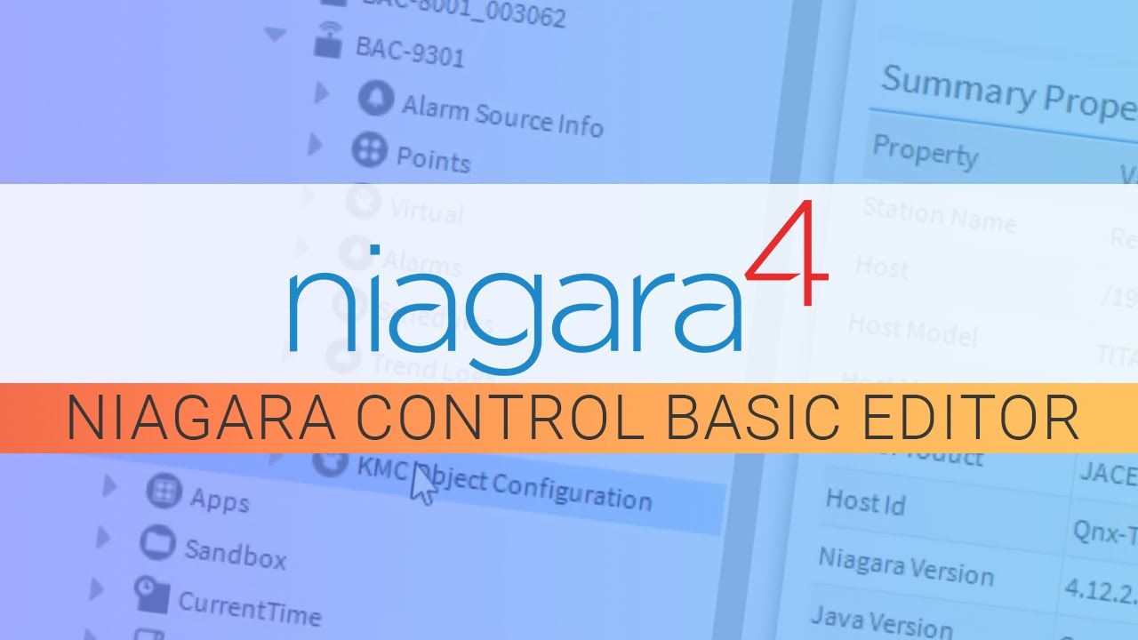 KMC Niagara | Control Basic Editor - YouTube