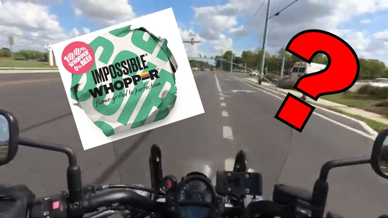 Burger King Impossible Whopper vs Whopper - A Biker's Taste Test ...