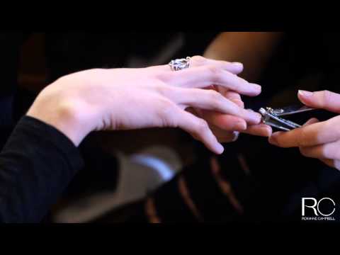 ROXANNE CAMPBELL BACKSTAGE AT LFW HUISHAN ZHANG