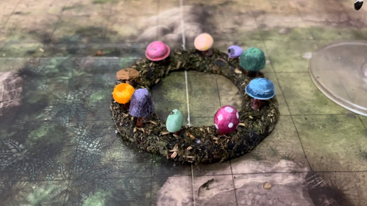 Fairy ring/mushroom circle for D&D and Ttrpg #craft #dnd # ...
