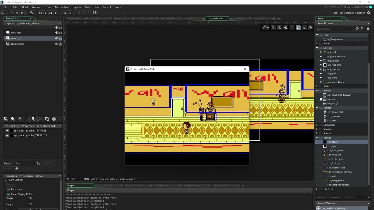 Undertale Engine Preview #2 - Text boxes! - YouTube