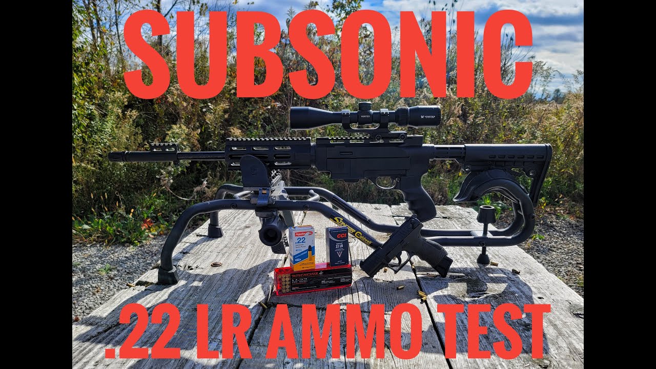 Subsonic .22 LR Ammo Test - YouTube