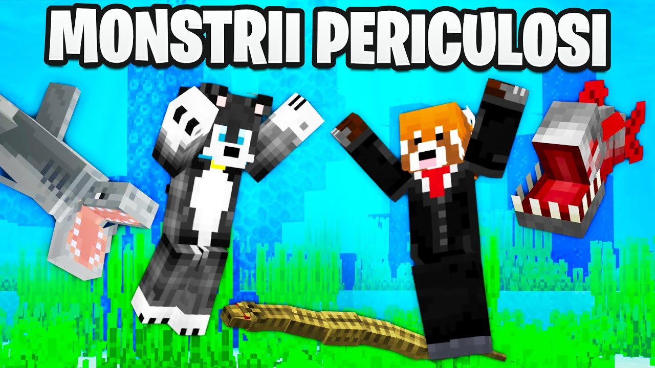 MINECRAFT CEI MAI PERICULOSI MONSTRII ai APELOR cu NOCIVANU - YouTube