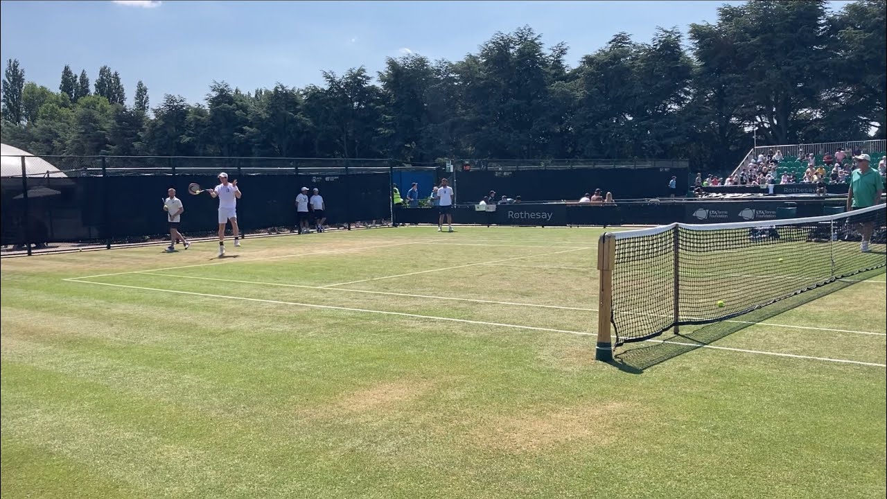 Andy Murray's Intense Court-Level Practice Session! 🎾 Nottingham 2023 ...