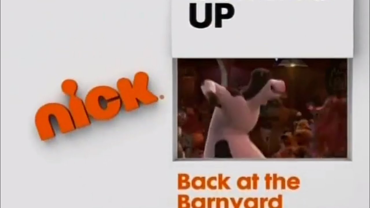 Nickelodeon Coming Upnow Bumper Back At The Barnyardicarly 2010 3822