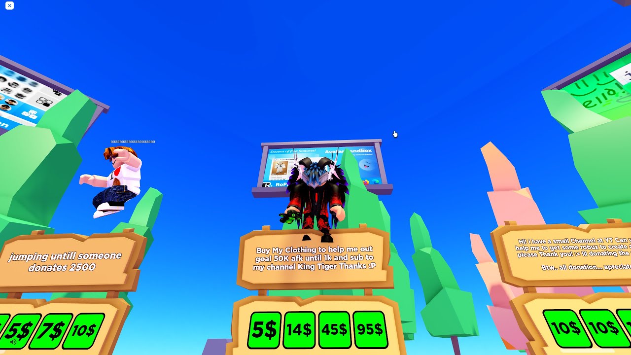 😊Live afk until i get donated 1k On Roblox goal 50K😊 - YouTube