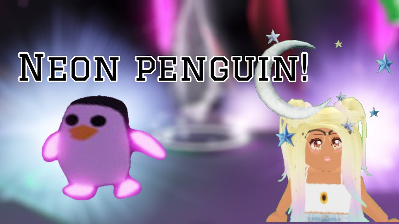 Making a neon penguin in Adopt Me! - YouTube