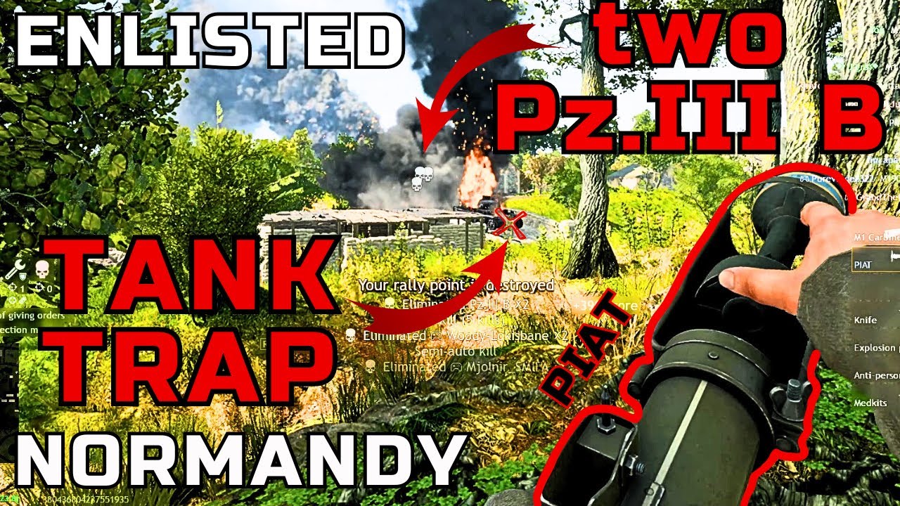 NEW Enlisted gameplay: Invasion of Normandy - D-Day North | Tank trap ...