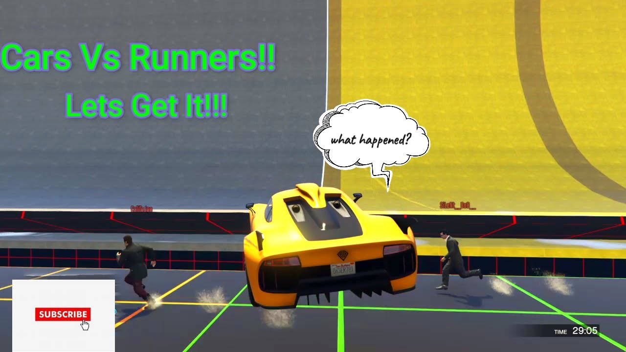 Cars Vs Runners W/Friends (GTA 5) - YouTube