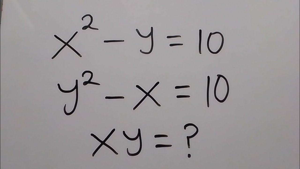 A Nice Algebra Problem | Can you solve this ? | Math Olympiad - YouTube