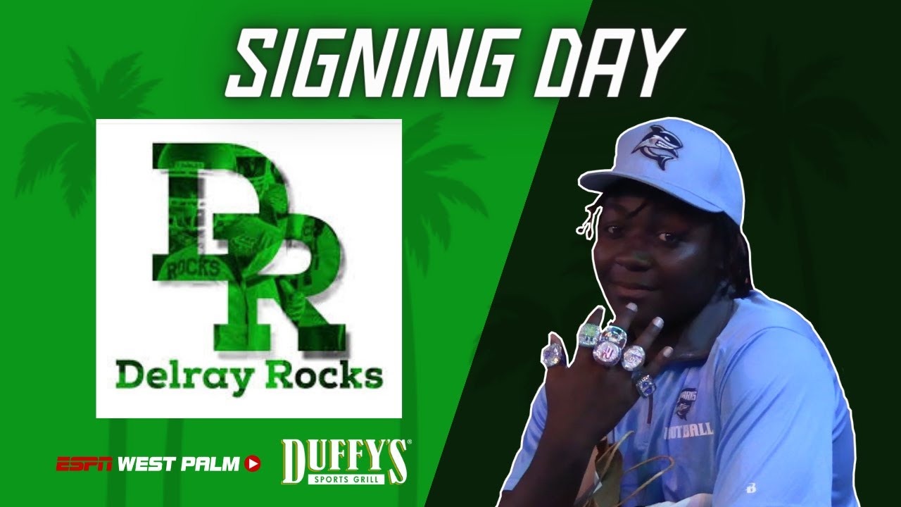 Delray Rocks Celebrate High School Commitments | Youth Football - YouTube