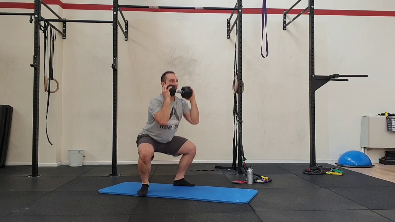 TWO HAND ONE DB THRUSTER - YouTube