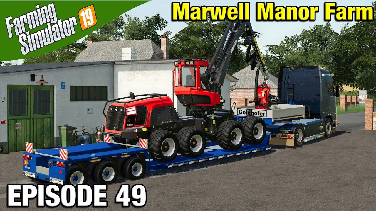 HEAVY LOGGING EQUIPMENT Farming Simulator 19 Timelapse - Marwell Manor ...