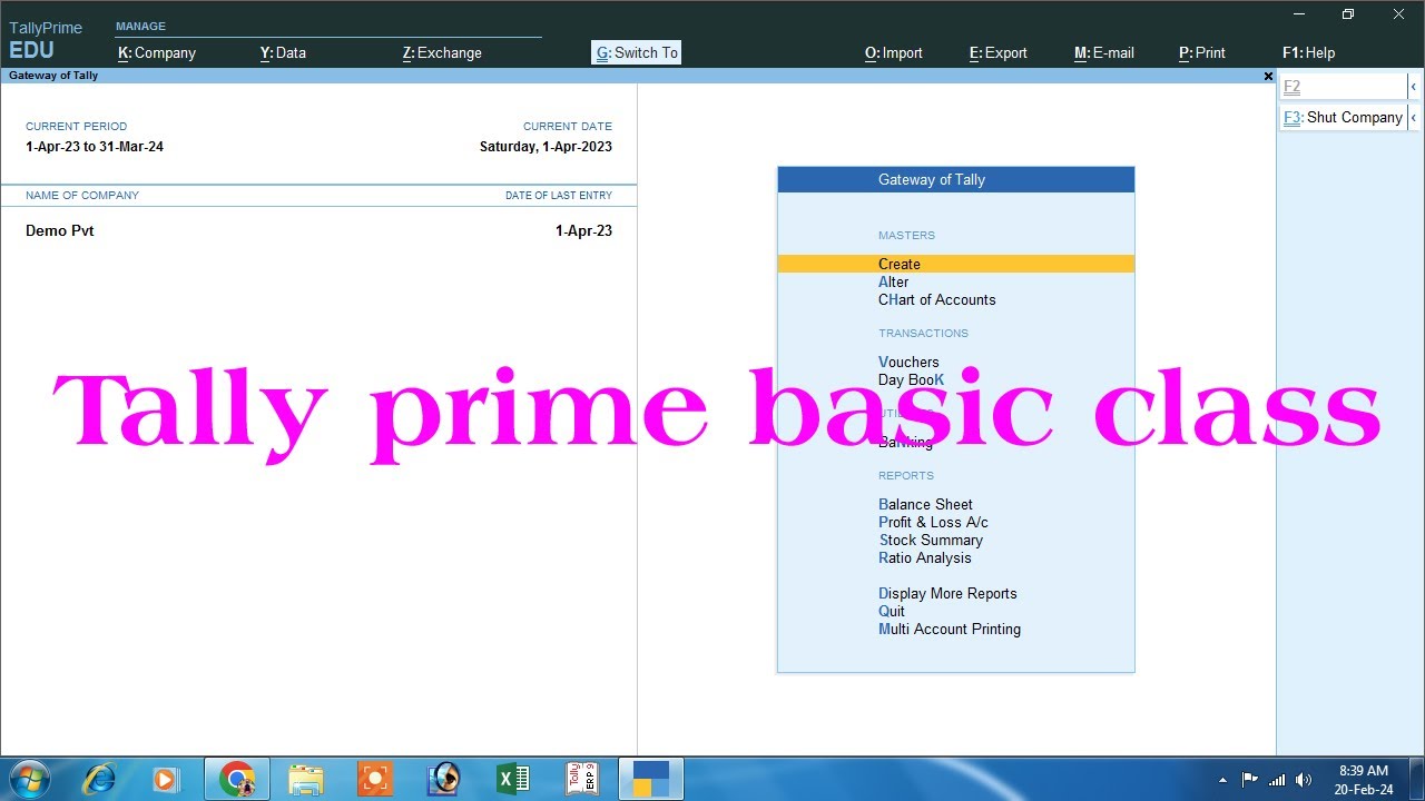 tally prime | tally prime full course | tally prime course | tally ...