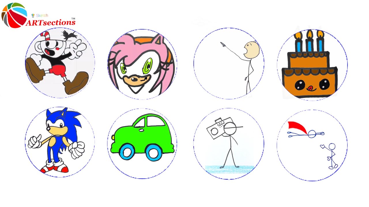 BEST OF EASY DRAWING COMPILATION - ARTSECTIONS - YouTube