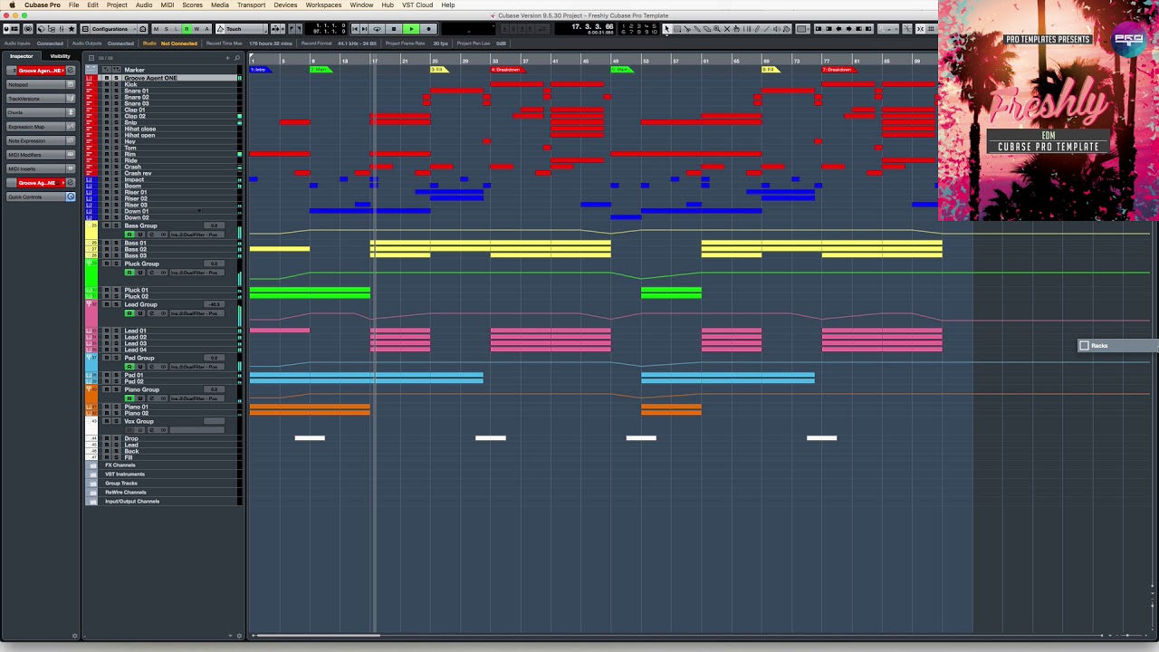 EDM Cubase Template Freshly - YouTube