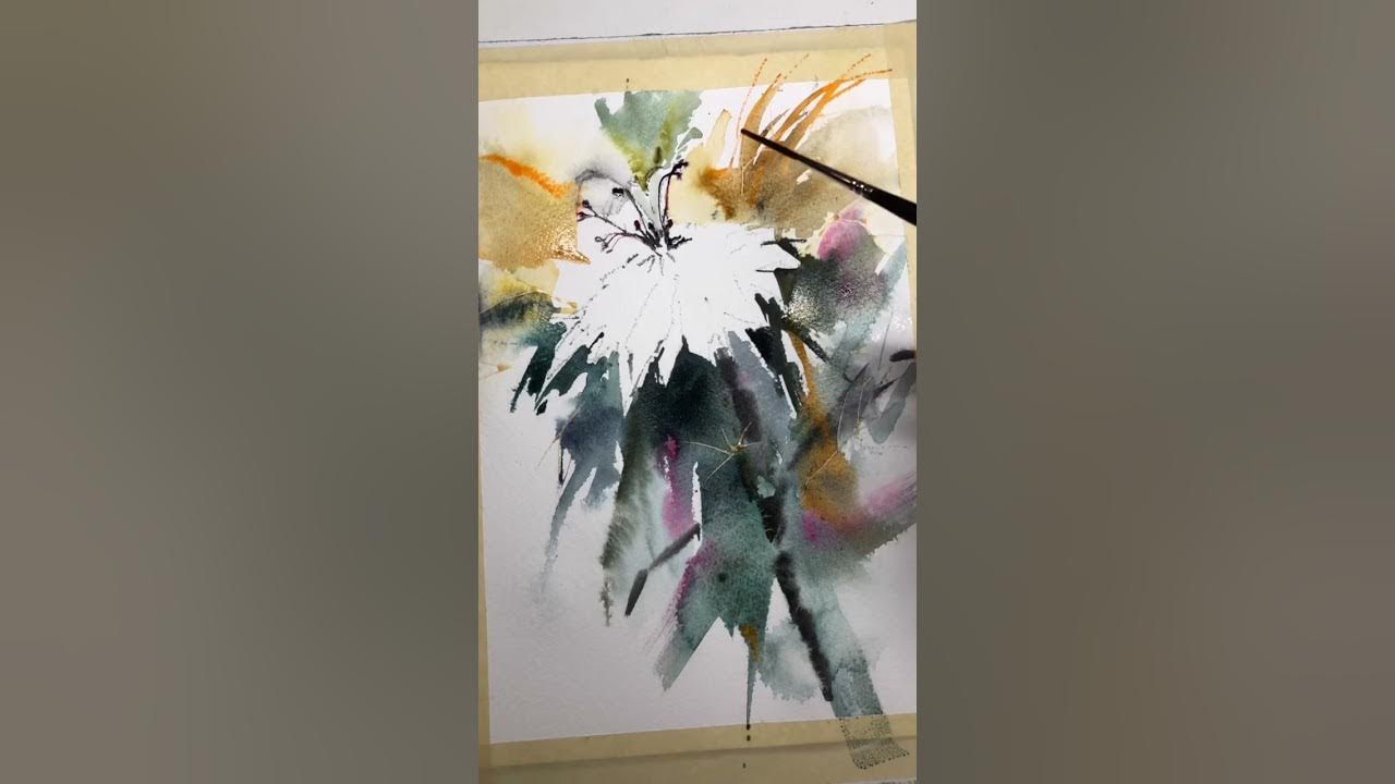Loose Watercolor Flowers with Pamela Harnois - YouTube