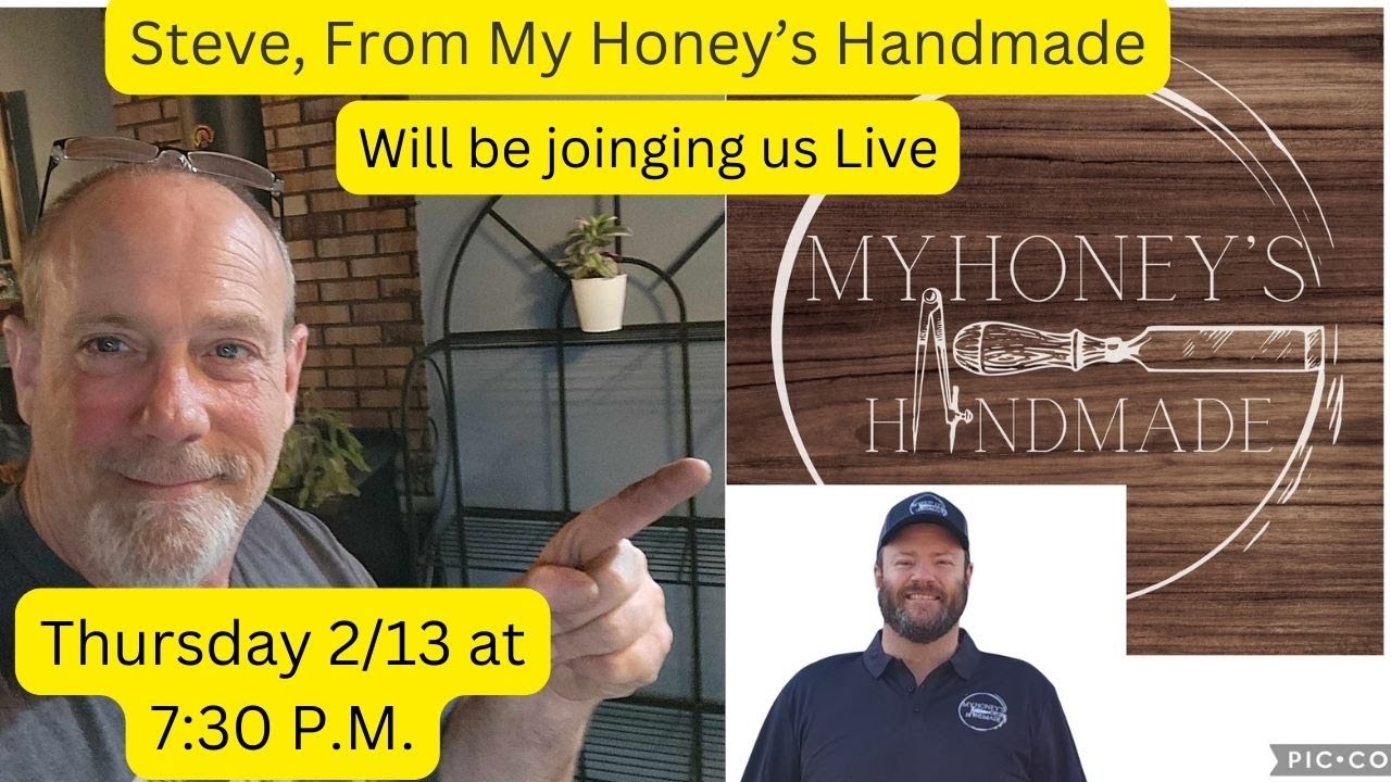 Thursday Night Live stream with Steve from My Honey's Handmade - YouTube