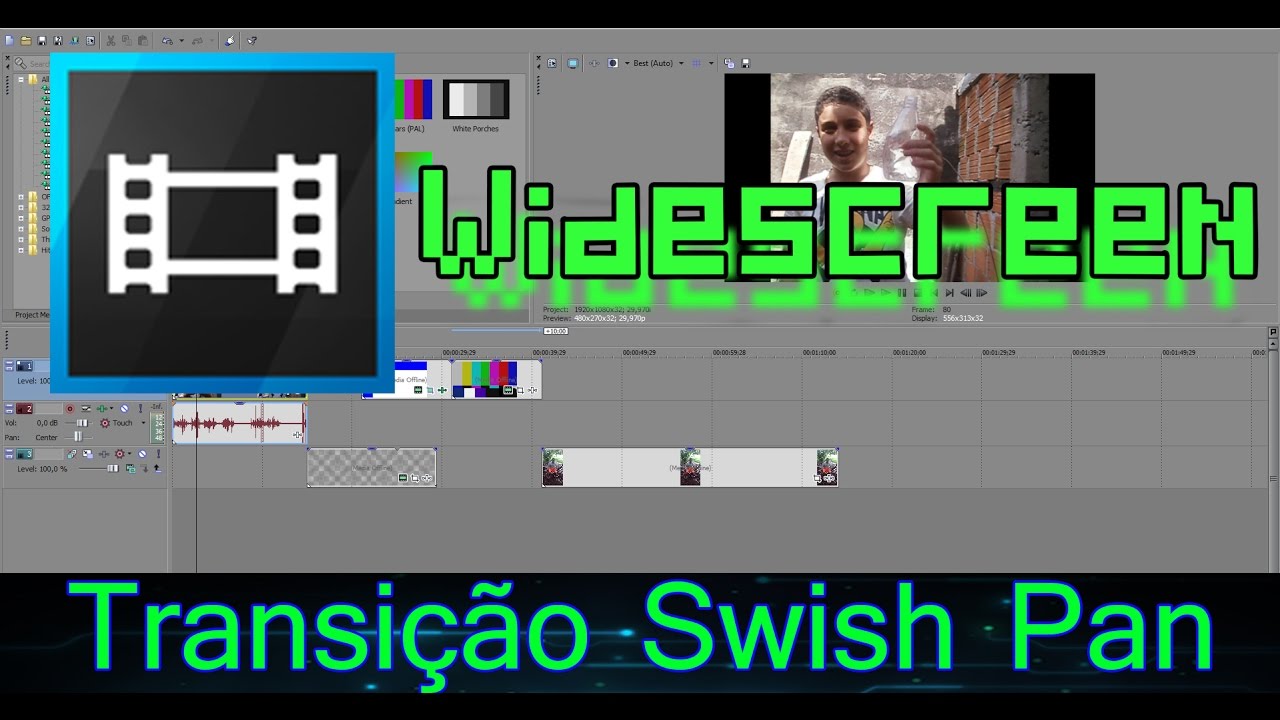 Tutorial Vegas Pro 13 - Transição Swish Pan - YouTube