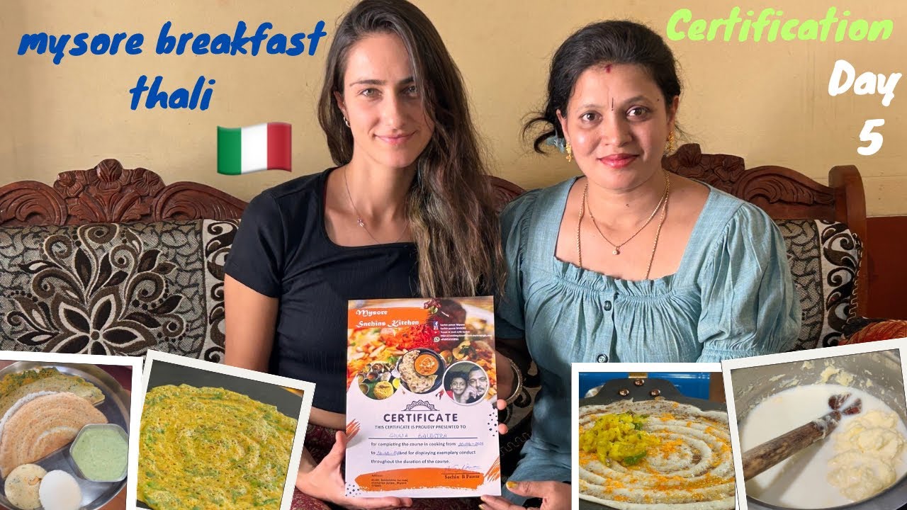 Mysore masala dosa for 🇮🇹 student | Cooking classes Mysore Sachin’s ...