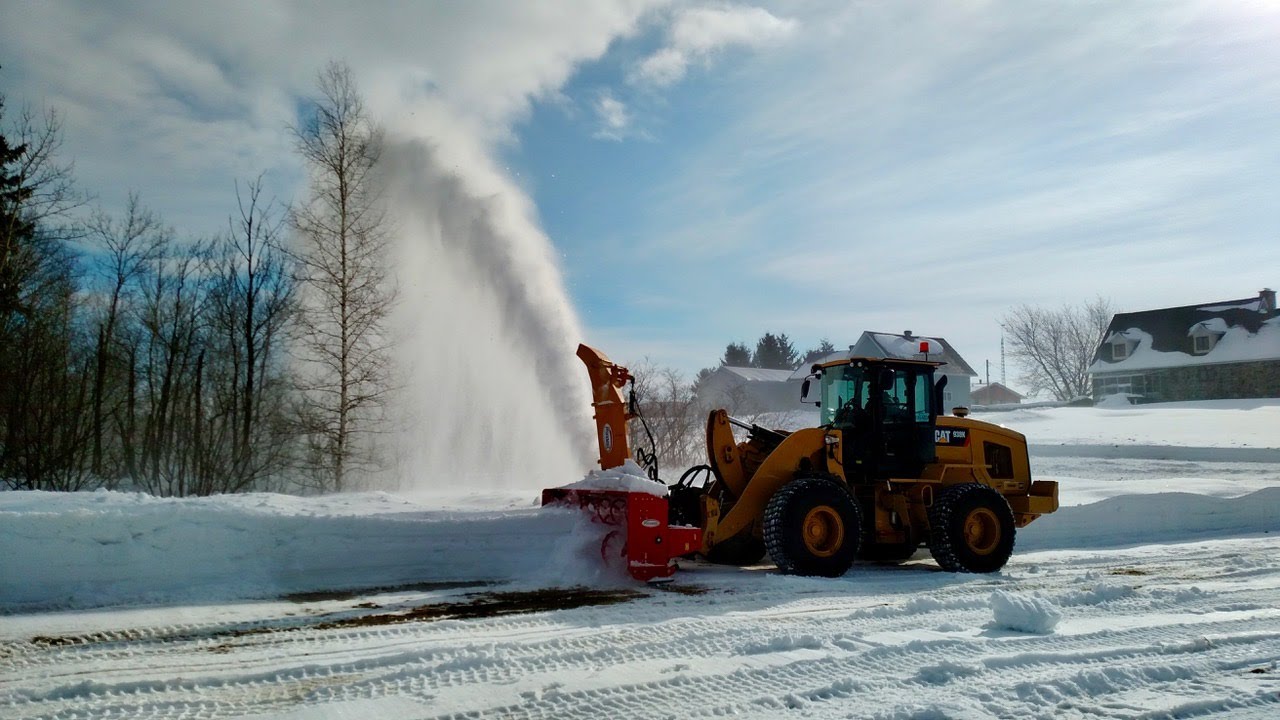 Pronovost Snowblower for Caterpillar Wheel Loaders - YouTube