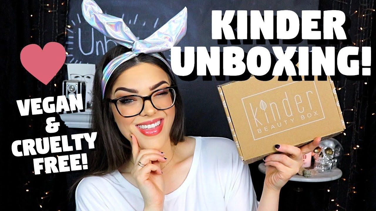 100% Vegan & Cruelty Free Beauty Box! Kinder Beauty Box Unboxing ...