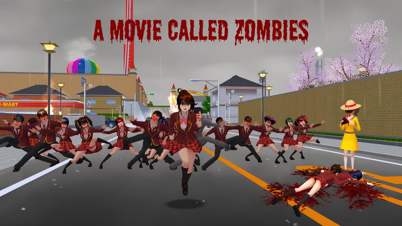 A MOVIE CALLED ZOMBIES | SAKURA SCHOOL SIMULATOR HORROR DRAMA - YouTube