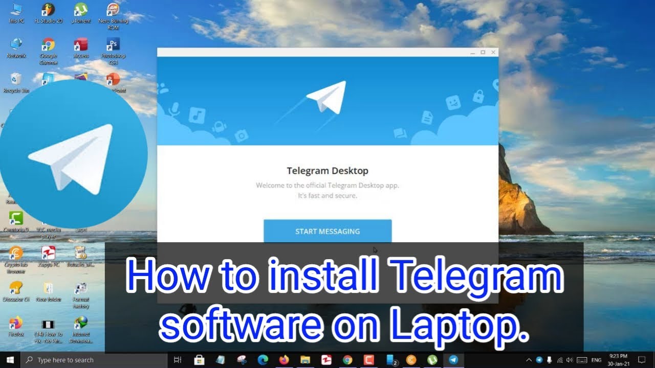 How to install Telegram software on Laptop | Myanmar Tech. - YouTube