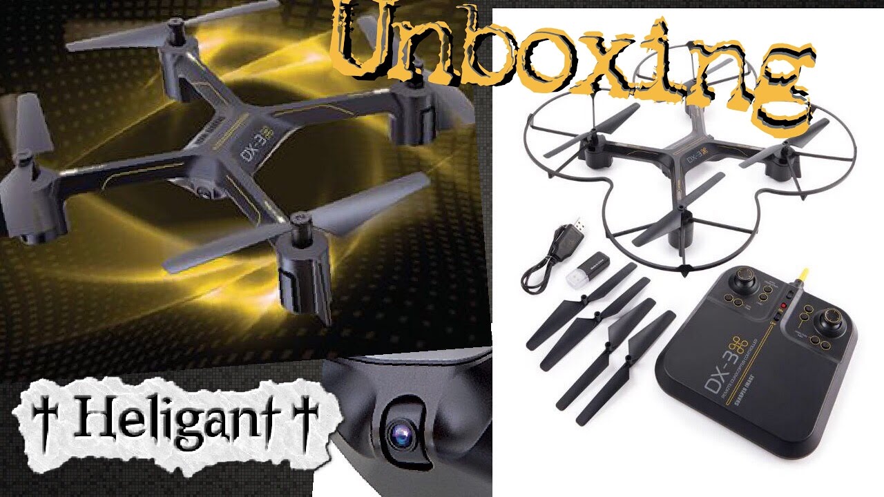 Dron Sharper Image DX-3 /// Unboxing /// Español /// † Heligant † - YouTube
