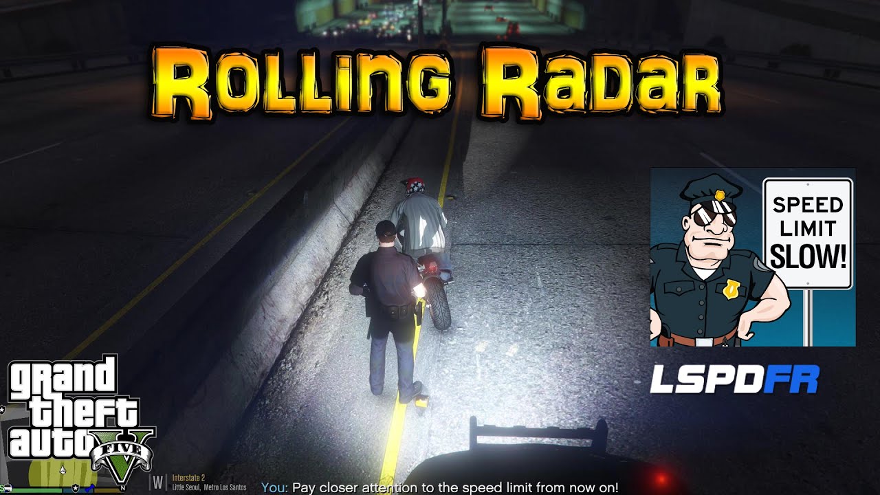 GTA 5 LSPDFR - Rolling Radar - Highway Patrol Team - YouTube