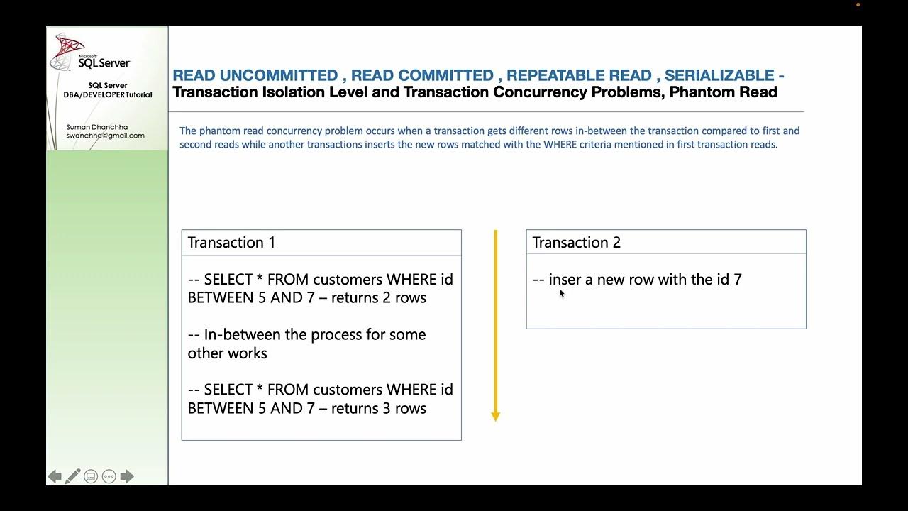 Phantom Reads In SQL Server - Part 22 - YouTube