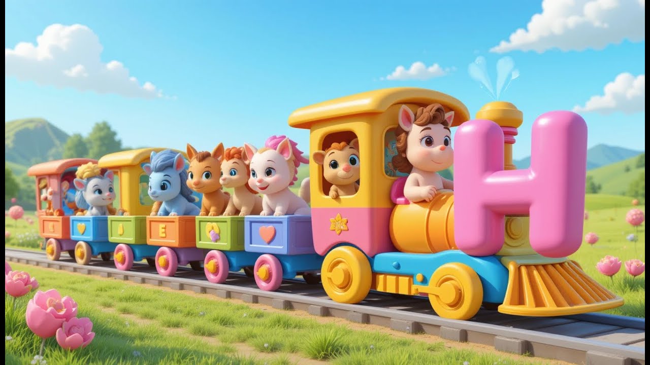 ABC Train with Animals | Learn Alphabet A to Z with Animal Friends ...