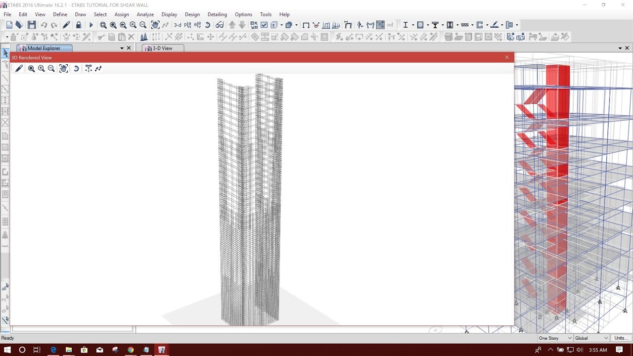 Shear Wall or Lift Core Design in Etabs in Details - YouTube