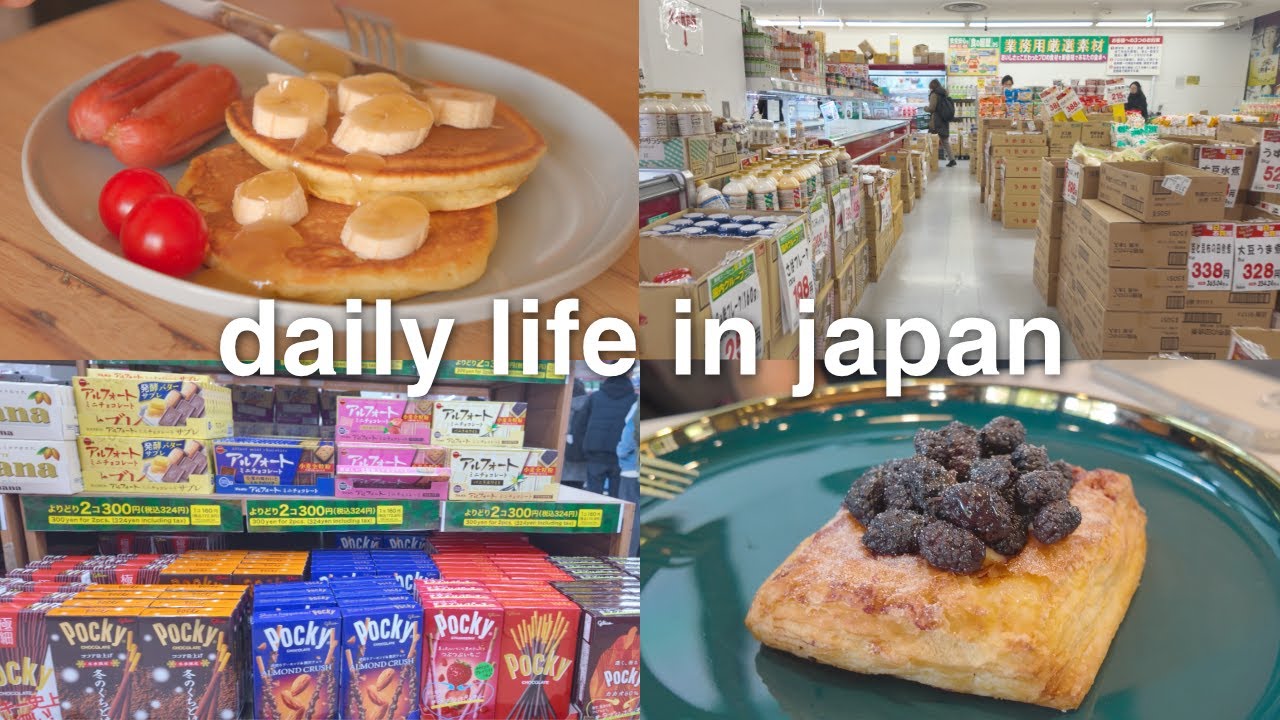 Living in Japan Daily Life Vlog 🇯🇵 Grocery Shopping and Japanese 100 ...